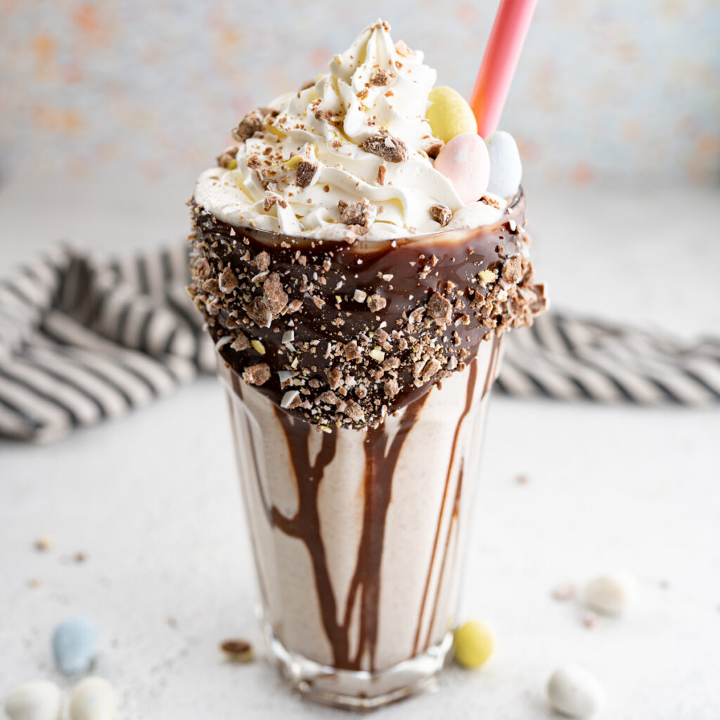 Cadbury Egg Milkshake - Cookies for Days