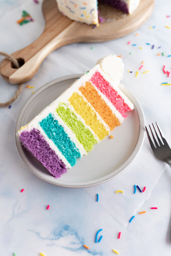 Rainbow Layer Cake - Cookies for Days